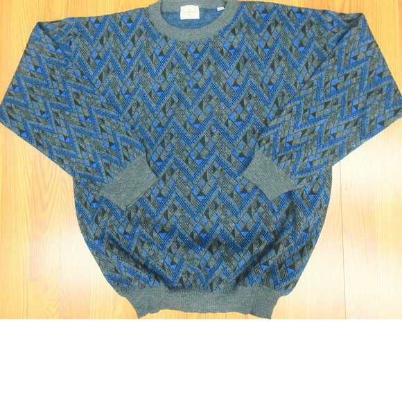 Linea Uomo | Sweaters | Vtg Linea Uomo Acrylicwool Vneck Sweater Gray ...